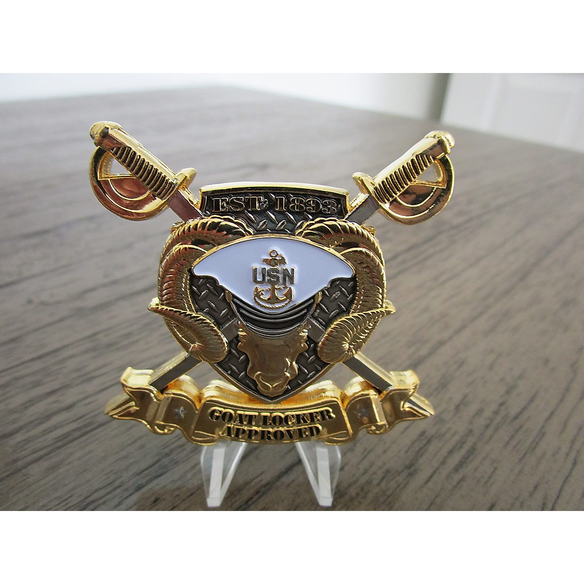 United States Navy The Goat Locker Approved Chief Petty Officer Challenge Coin