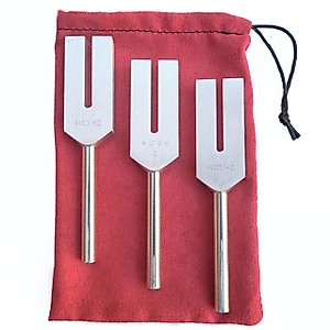 Angel Tuning Forks for Healing, 4160 hz, 4225 hz & 4096 hz (aka Crystal Tuner), Connect with Higher Energies and Frequencies, Made in the USA