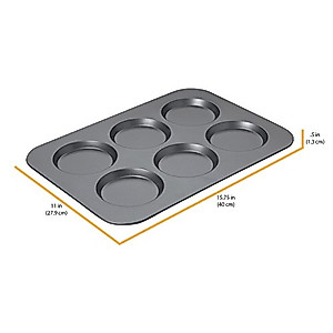 Chicago Metallic 16640 Muffin/Cupcake Pan, Standard, Grey