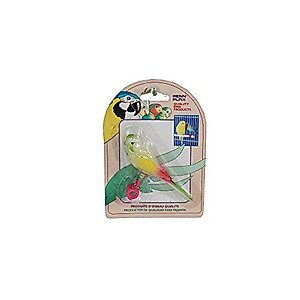 Penn-Plax (BA509 Acrylic Bird Figure, Small Size on Spring | Easily attaches to cage | Give Your Bird a New Friend