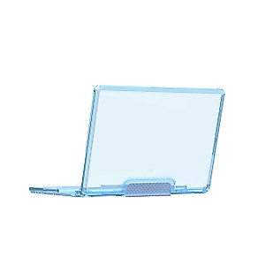 [U] by UAG Designed for MacBook Pro 14" Case 2021-2023 A2918 A2992 M3/M3 Pro/Max, M2 Pro/Max, M1 Pro/Max Slim Impact Resistant Touch ID Military Dropproof Lucent Laptop Cover, Transparent Cerulean