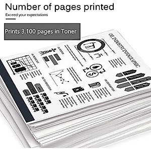 ALUMUINK Compatible TN225 Toner Cartridges High Yield Replacement for Brother TN225BK Black Toner Cartridge (2-Pack)