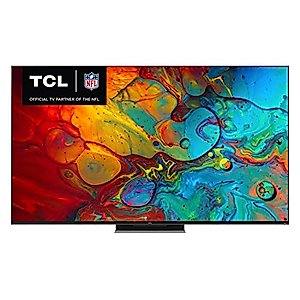 TCL 55" Class 6-Series 4K Mini-LED UHD QLED Dolby Vision IQ & Atmos, 144Hz VRR, AMD FreeSync Premium Pro, Smart Roku TV – 55R655 (2022 Model), Black