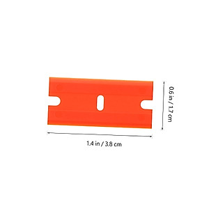 Cabilock 100pcs Scraper Blade Remover Scraper Shovel Blades Spatula Plastic Window Spatula Plastic Cleaning Scraper Sticker Remove Scraper Window Spatula Blades Sticker Removal Scraper