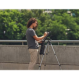 ETCHR Slate Satchel - 2 in 1 Art Travel Case and Small Messenger Bag for Essential Art Supplies - Multipurpose Weatherproof Travel Portfolio for Adults and Teens - Tripod Mountable Portfolio Bag