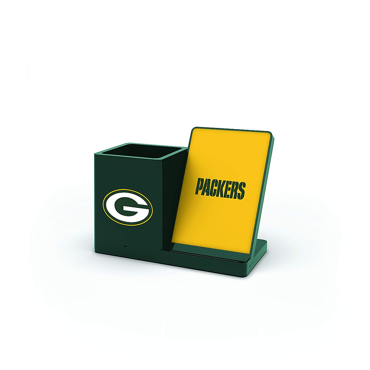 SOAR NFL Wireless Charger and Desktop Organizer, Green Bay Packers
