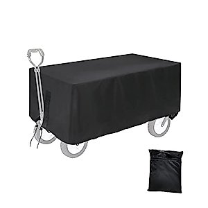 TheElves Collapsible wagon Cover(Only Cover ),Outdoor Folding Garden Wagon Cart Cover Heavy Duty,Waterproof Dustproof UV Resistant Only Cover- 38" L x 22" W x 20" H
