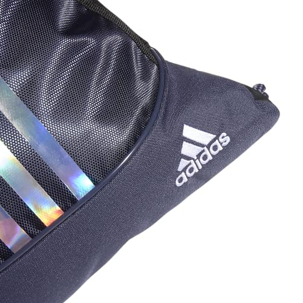 adidas Alliance Sackpack (12L) Lightweight Athletic Small Drawstring Team Sports Workout Bag Discontinued, Shadow Navy/Snowglobe/Dash Grey, One Size