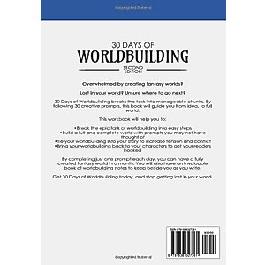 30 Days of Worldbuilding: An Author’s Step-by-Step Guide to Building Fictional Worlds (Step by Step Worldbuilding)