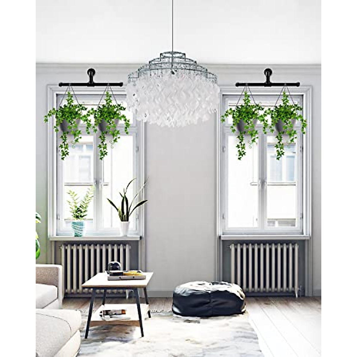 MUZIK 18 inch Industrial Pipe Clothes Rack, Heavy Duty Wall Mounted Garment Racks for Bathroom Cabinet Boutique Clothing Store, 2 Pack