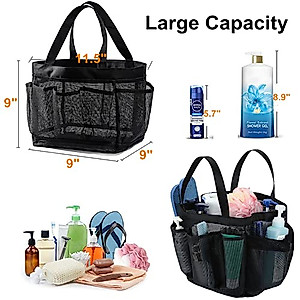 Didcant Mesh Shower Caddy with Durable Handles Portable Shower Tote Bag Basket Organizer for Beach Travel Camping, Hanging Bath Caddies Toiletry for Bathroom College Dorm