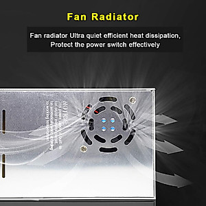 12V DC Power Supply 30A AC 96V-240V Converter Adapter Universal Regulated Switching Power Supply 12Volt 360W LED Power Supply for LED Strip,CCTV, Radio, Computer Project (12V 30A 360W)