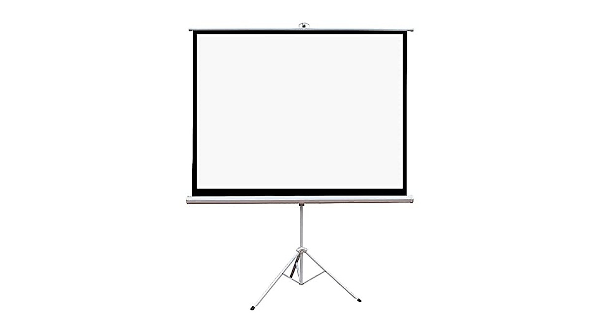 FMOGE 72 Inch Wrinkle-Free Projector Screen with Stand