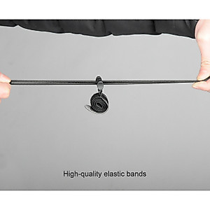 SLOW DOLPHIN Backdrop Background Muslin String Clips Holder Multifunctional for Photo Video Photography Studio 12 Pack, Black