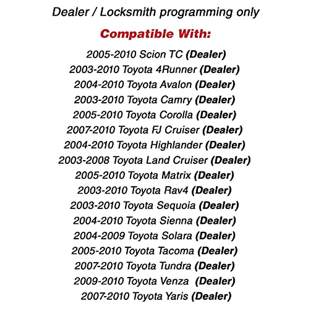 KeylessOption 4 Item Bundle 2 Key Fobs Keyless Entry Remotes for HYQ12BBX Plus 2 Uncut Ignition Keys
