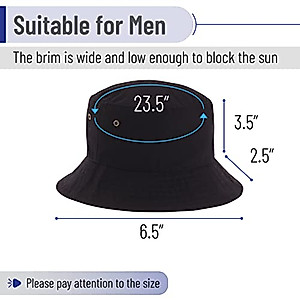 Mr. Pen- Bucket Hat, Black, Men Bucket Hats, Black Bucket Hats for Men, Bucket Hat Men, Fishing Hats for Men, Men's Bucket Hat, Beach Bucket Hat, Bucket Hat Black, Summer Hats for Men