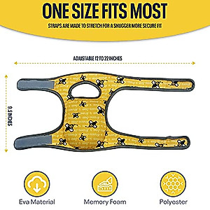 Bee's Knees Cleaning Knee Pads! Great Gift with Soft Foam and NEW LONGER Adjustable Straps, Durable and Soft Knee Protection. Water-Resistant Cleaning Floors, Working in Garden, Yoga, Gardening