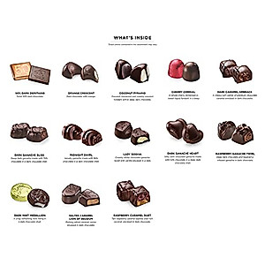 Godiva Chocolatier Dark Chocolate Gift Box, 22 Count, 1 oz