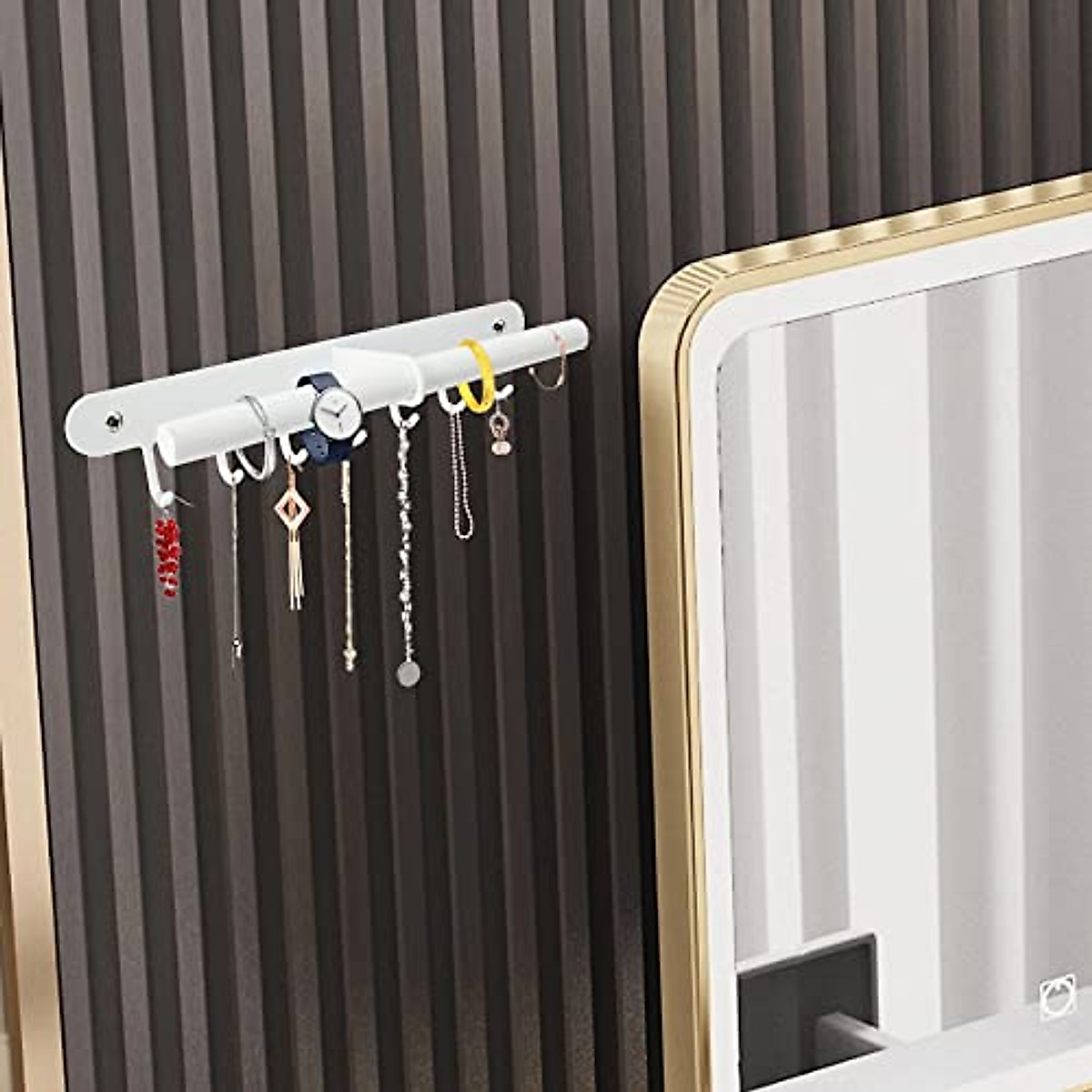 Haosuny White Coat Hooks for Doors - Wall Coat Rack with Hooks, Wall Mounted Coat Rack (01)