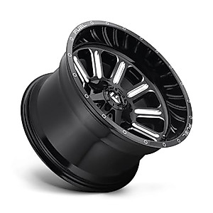 D620 HARDLINE 17x9, Bolt Pattern: 5x4.5/5, Offset: 1, GLOSS BLACK MILLED, set of 1