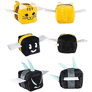 WZGHXL Bee Plush - Bee Stuffed Animal - 7"/18cm Bee Plush Pillow - Gift for Boys, Girls, Bee Fans and Fans -Vicious Bee (D)