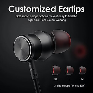 Rythflo Bluetooth Headphones, 150H Playtime Wireless Bluetooth Earbuds w/Mic in-Ear Magnetic Neckband Earphone, IPX7 Sweatproof Deep Bass Headset for Home, Traveling, Outdoor, Business Trips