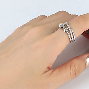 YANCHUN JANSIO Threanic Triple-Spin Ring Spinner Ring Anxiety Ring for My Daughter (3pcs)