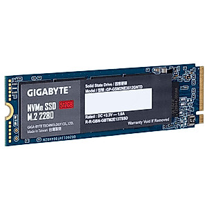 Gigabyte NVMe 1.3/ M.2/ PCIe 3.0x4/ 512GB SSD (GP-GSM2NE3512GNTD)
