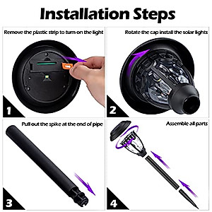 LeiDrail Solar Pathway Lights Outdoor 8 Pack Solar Walkway Lights Decorative Pathway Lights Solar Powered Waterproof Warm White Landscape Lighting for Yard Lawn Garden Sidewalk