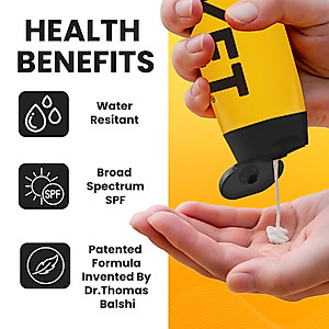 JACKET Sunscreen SPF 50+, Anti-Aging sunscreen with Vitamin C, Water resistant sunscreen for face, Zinc oxide sunscreen lotion, Age Spot Remover, Sunscreen for Body - LARGE 4 OZ size