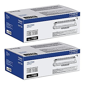 LVE TN-780 (TN780) 𝑯𝒊𝒈𝒉 𝒀𝒊𝒆𝒍𝒅 Black Laser Toner -Cartridge 2-Pack Compatible Replacement for Brother TN780 Toner for HL-6180DW HL-6180DWT MFC-8950DW MFC-8950DWT Printer