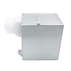 Maxxima Luvoni 80 CFM Bathroom Exhaust and Ventilation Fan - 3000K Warm White 600 Lumen LED Light, Quiet 1.5 Sones Operation, White Grill Ceiling Fan