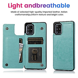 YUMESS Magnetic Case for Samsung Galaxy A52 A72 A32 A42 A12 A22 A51 A71 A21 A30 A40 A50 A70 Leather Card Slot Wallet Phone Cover,Gray,for Galaxy A12 5G