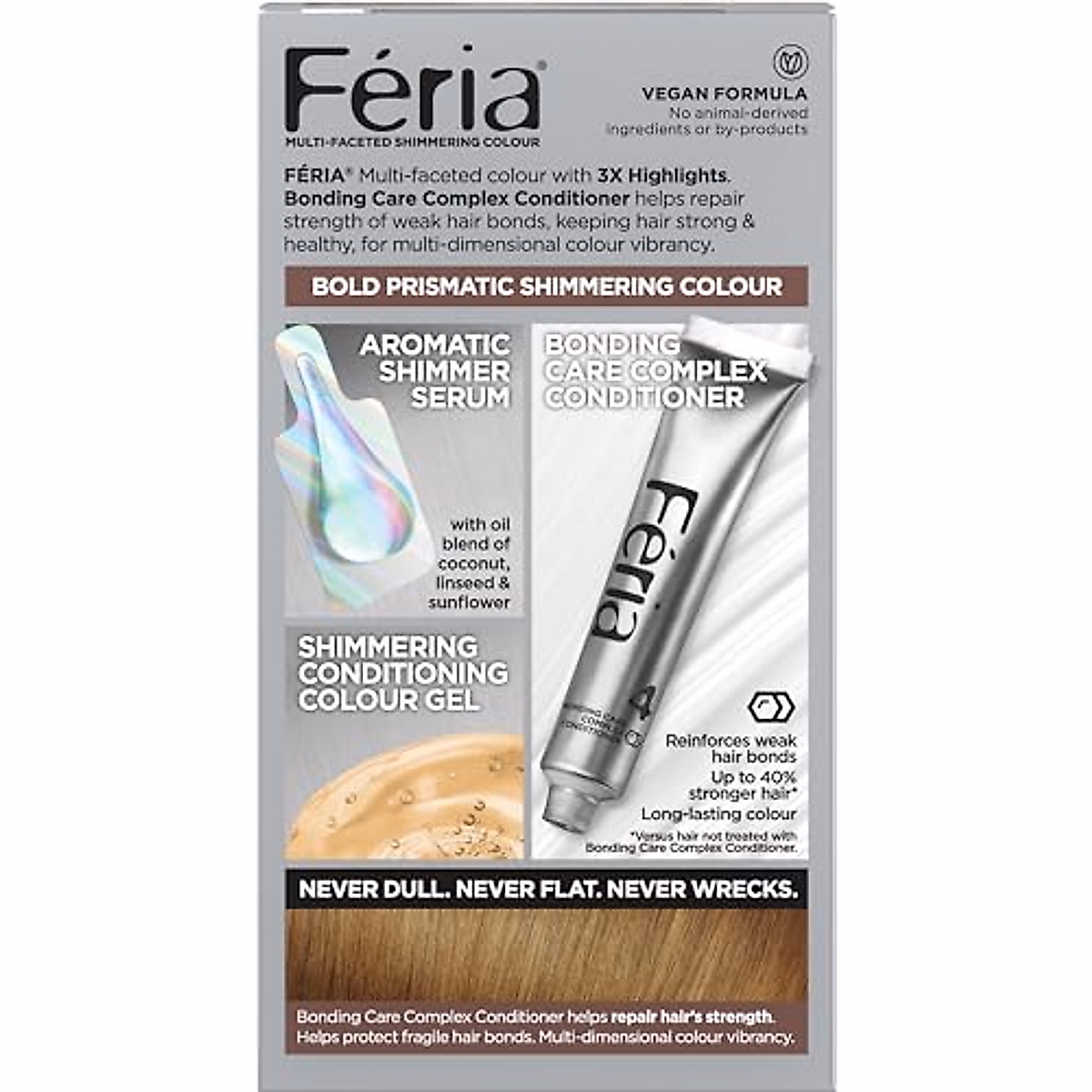 L'Oreal Paris Feria Multi-Faceted Shimmering Permanent Hair Color, 73 Golden Sunset (Dark Golden Blonde), Pack of 1, Hair Dye