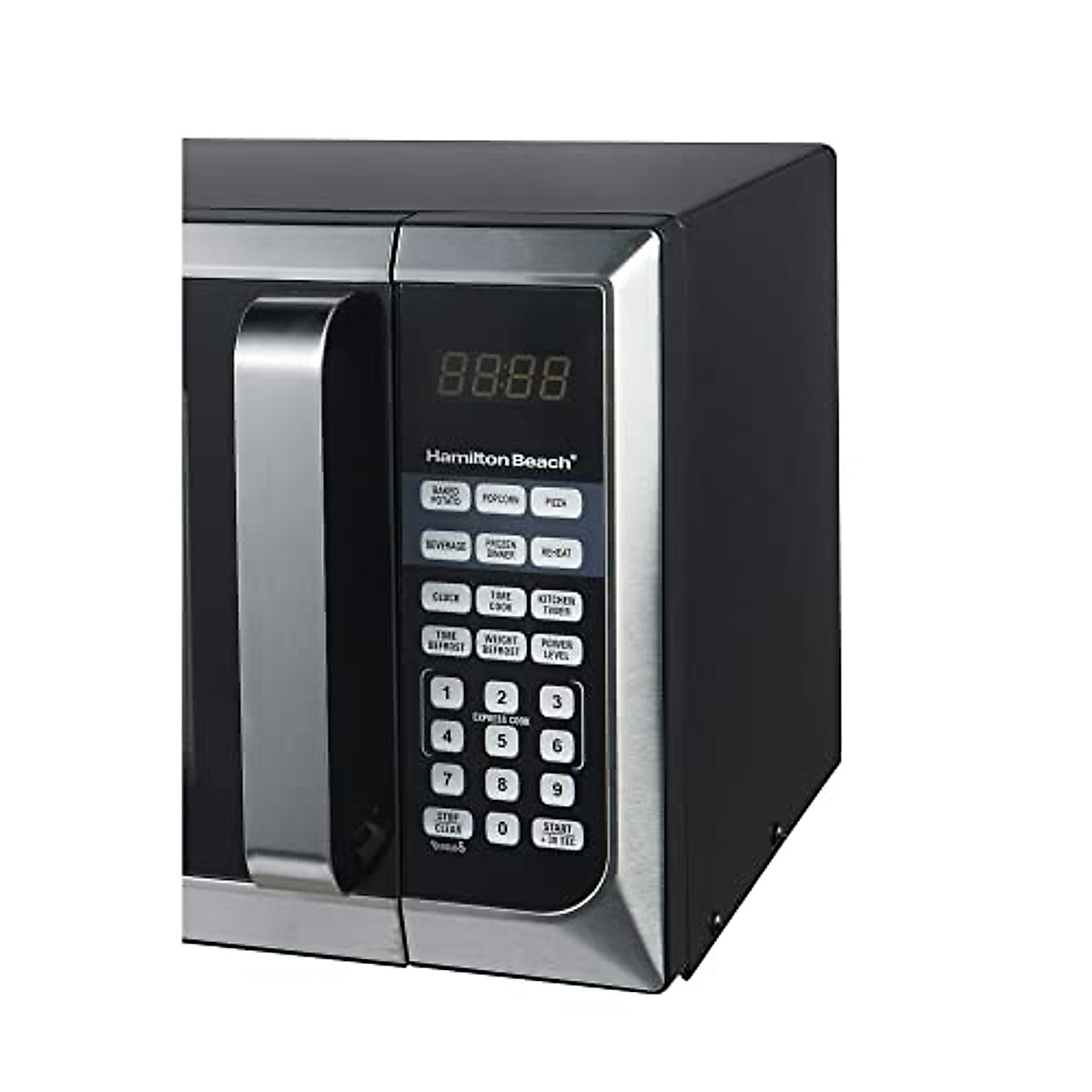 PartyUnix 0.9 Cu. Ft. Stainless Steel Countertop Microwave Oven