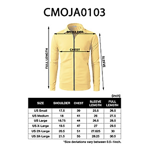 H2H Men's Essentials Warm-Up tripes Track Top IVORY US 3XL/Asia 4XL (CMOJA0103)