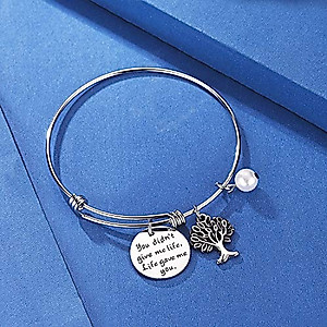 CJ&M Stepmom Gift Stepmother Bangle Mother Daughter Gift • Adoption Stepmother Quote Bracelet • Step Parent Gift Bracelet Jewelry