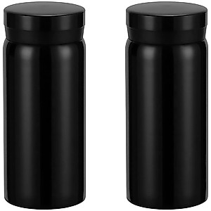 Dadamong 2-Pack Mini Pocket Tumbler Bottle 6 Ounce, Stainless Steel Small Portable Vacuum Insulated Travel Mug with Leak Proof Lid, Tea Water Cream Coffee Cup for Camping Travel Workout Walk