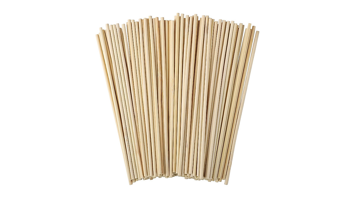 150 Pcs Dowel Rods, 1/8 x 12 Inch Wooden Dowels Craft Wood Sticks ...