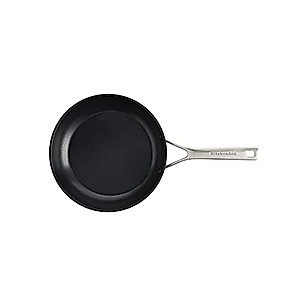 KitchenAid Forged Hardened Hard Anodized PFAS-Free Ceramic Non-Stick, 20cm and 28cm Frying Pan Set, Induction, Oven Safe, Dishwasher Safe, Black