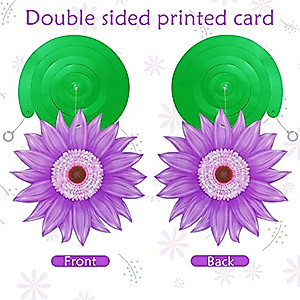 jiebor 30Pcs Spring Flower Hanging Swirl Sunflower Summer Themed Birthday Party Decorations for Shower Wedding Office Classroom Bedroom Home Ceiling Wall Party Supplies