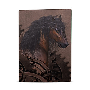 Head Case Designs Officially Licensed Simone Gatterwe Mechanical Gear Steampunk Horse Vinyl Faceplate Sticker Gaming Skin Decal Cover Compatible with Sony Playstation 5 PS5 Digital Edition Console