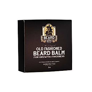 Beard and Bates | The Original Old Fashioned Beard Balm for Growth & Thickness | 19th Century Beeswax Formula, Premium Oils, Boutique, Natural Grooming Conditioner