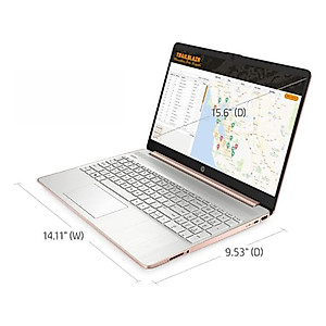 HP 15.6" FHD Laptop, AMD Ryzen 5-5500U Processor, 16GB RAM, 512GB PCIe SSD, AMD Radeon Graphics, HD Webcam, Bluetooth, Wi-fi, Windows 11, Gold, 32GB Hotface USB Card (Renewed)