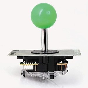 SANWA JLF-TP-8YT Arcade Joystick (Black Ball Top) - Premium, High Precision, Responsive Controls, Multi-Platform Compatible - Ideal for Gaming Enthusiasts, for Arcade Jamma Game 4 & 8 Way Adjustable