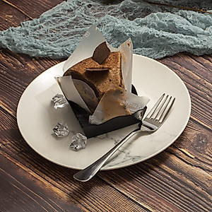 ELLERT 12-Piece Salad Forks Dessert Forks Pack, 18/10 Stainless Steel Silverware Forks, Mirror Polished Dishwasher Safe (Silver 6.7 Inches)