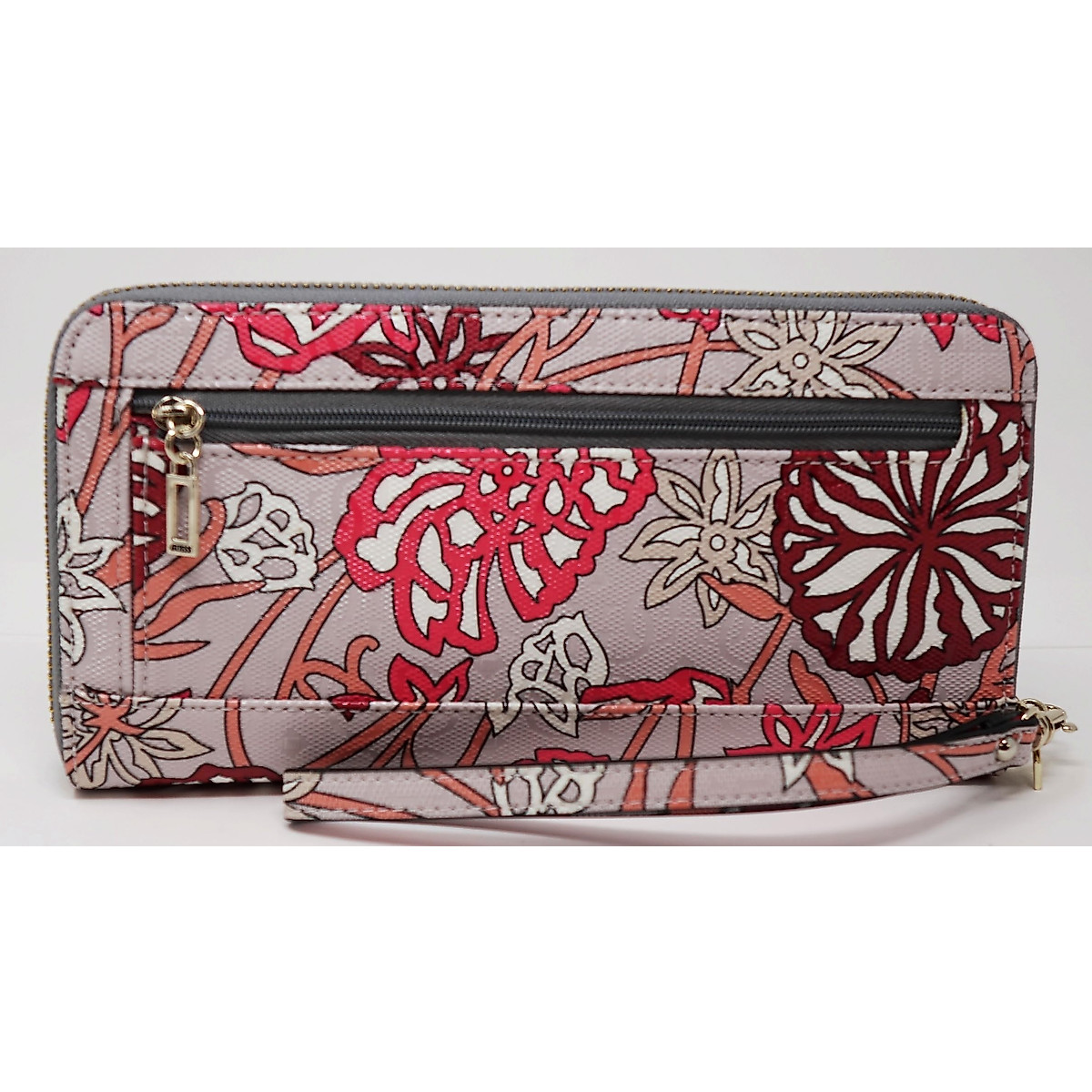 GUESS Boxed Ophelia Large Zip Around Wallet (Rose Multi)