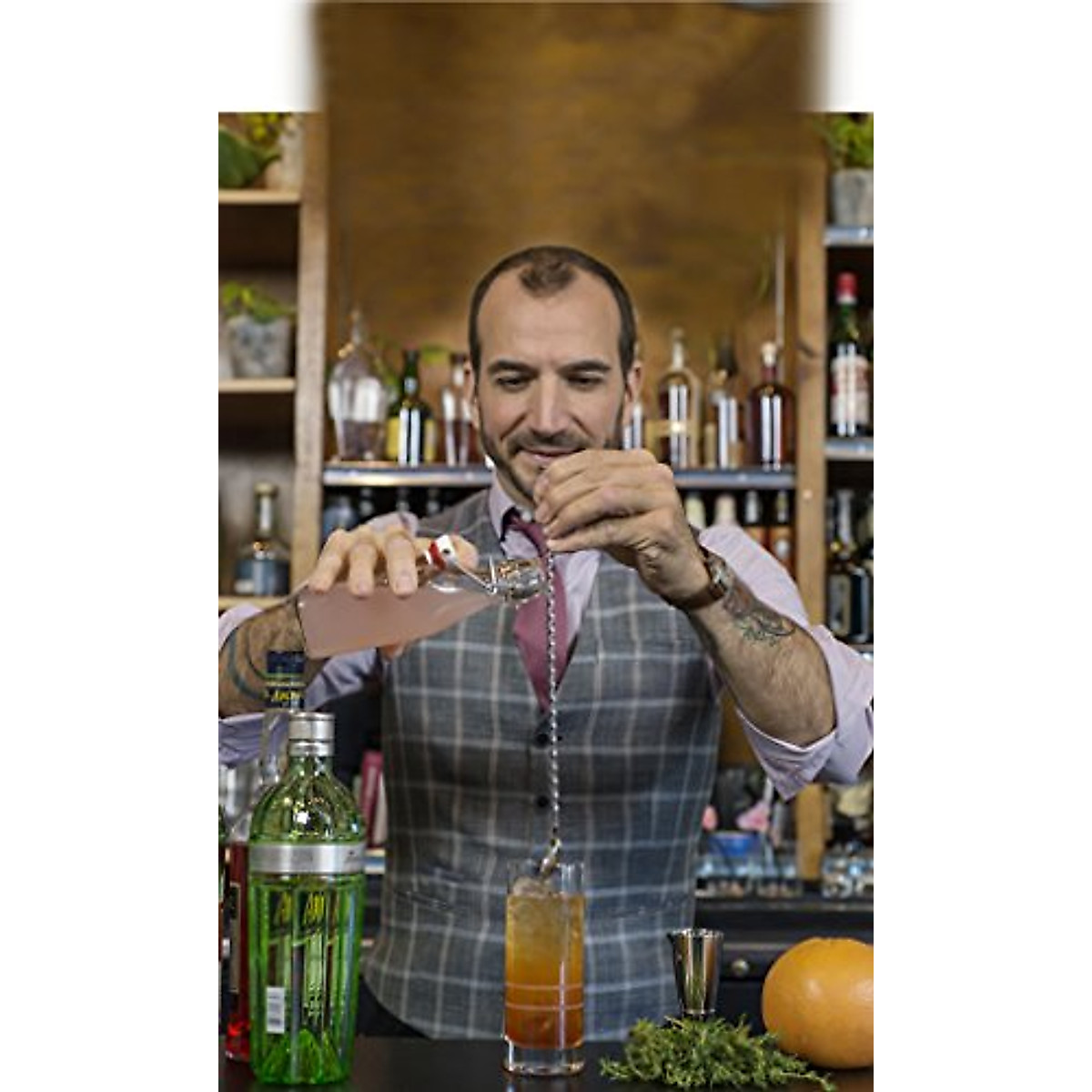 Crafthouse by Fortessa Professional Metal Barware/Bar Tools by Charles Joly, 12.5" Stainless Steel Twisted Bar Spoon