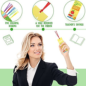 120 Pcs First Day of School Supplies for Teacher, Back to School Bookmarks, Teachers Appreciation Gifts Thank Teachers Bookmarks Back to School Decor Classroom Teachers Gifts