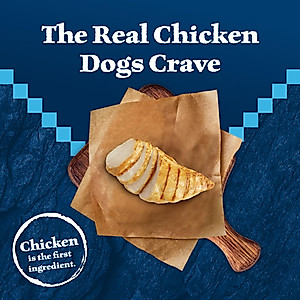 Blue Buffalo Wilderness Trail Treats Wild Bites Dog Treats, Grain-Free and High-Protein Soft-Moist Dog Treats Made with Natural Ingredients, Chicken Recipe, 4-oz. Bag